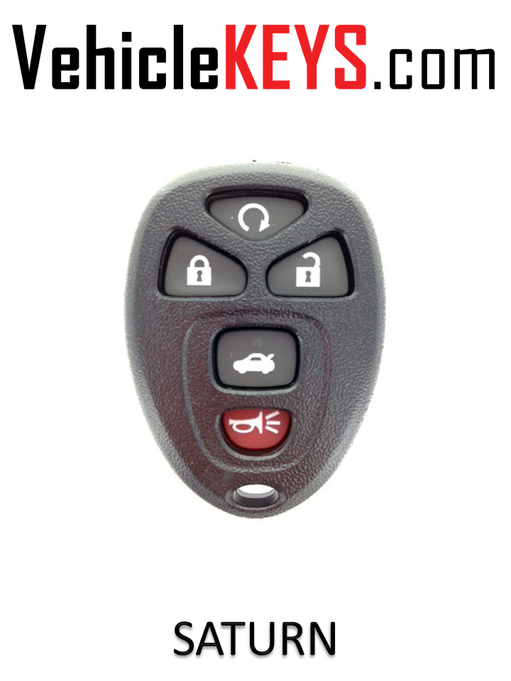 SATURN REMOTE SHELL 5 Button – VehicleKEYS.com